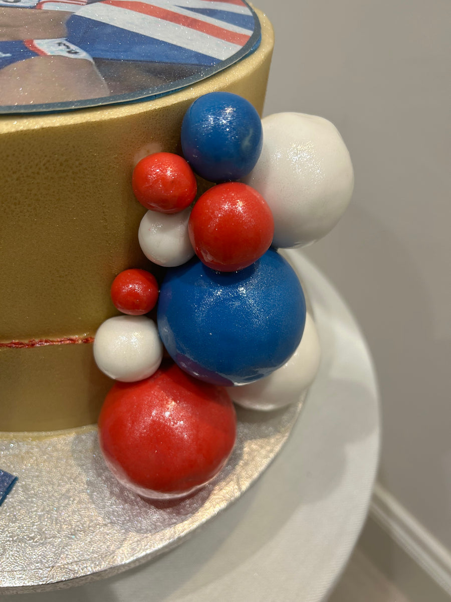 CUSTOM GOLD MEDALIST CAKE – FARAH'S DESSERT HEAVEN