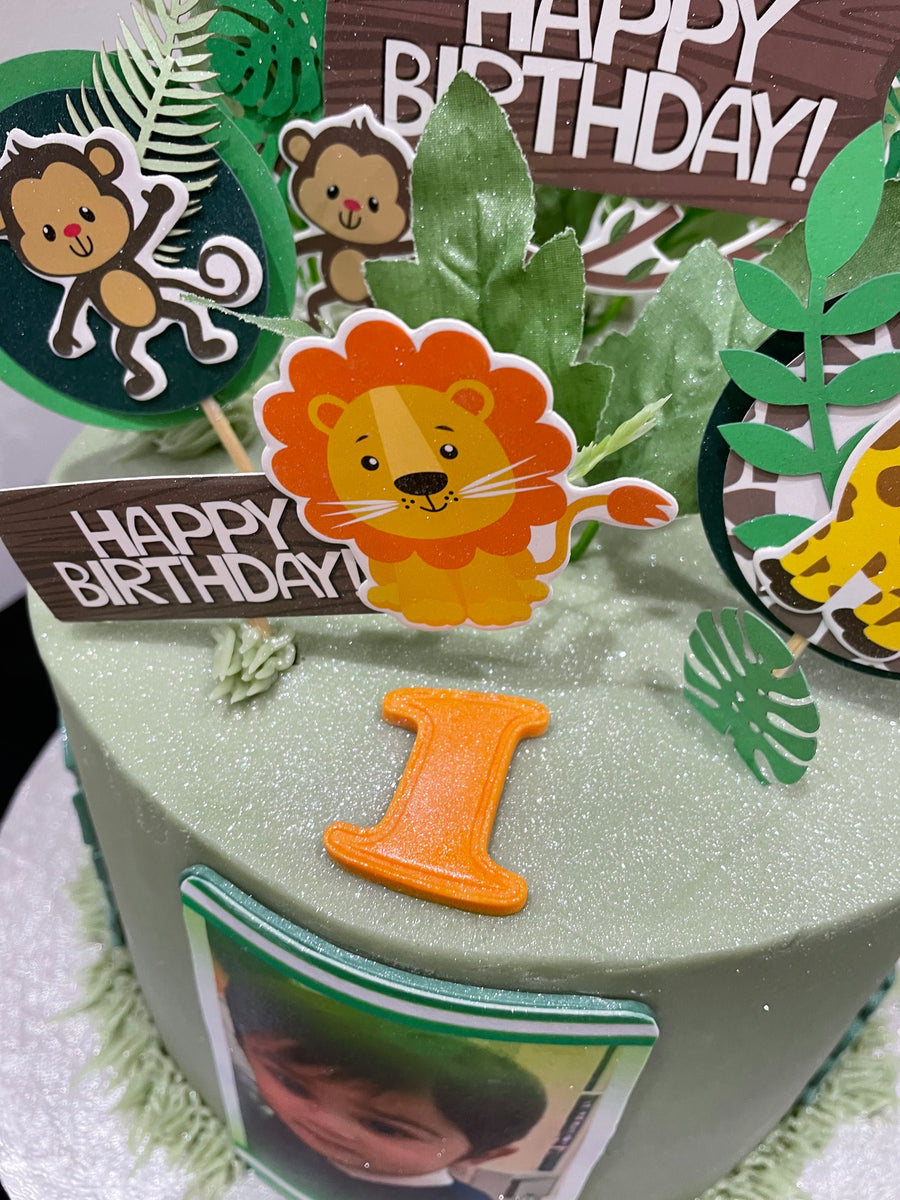 Jungle Theme Occasion Cake | Farah's Dessert Heaven – FARAH'S DESSERT ...