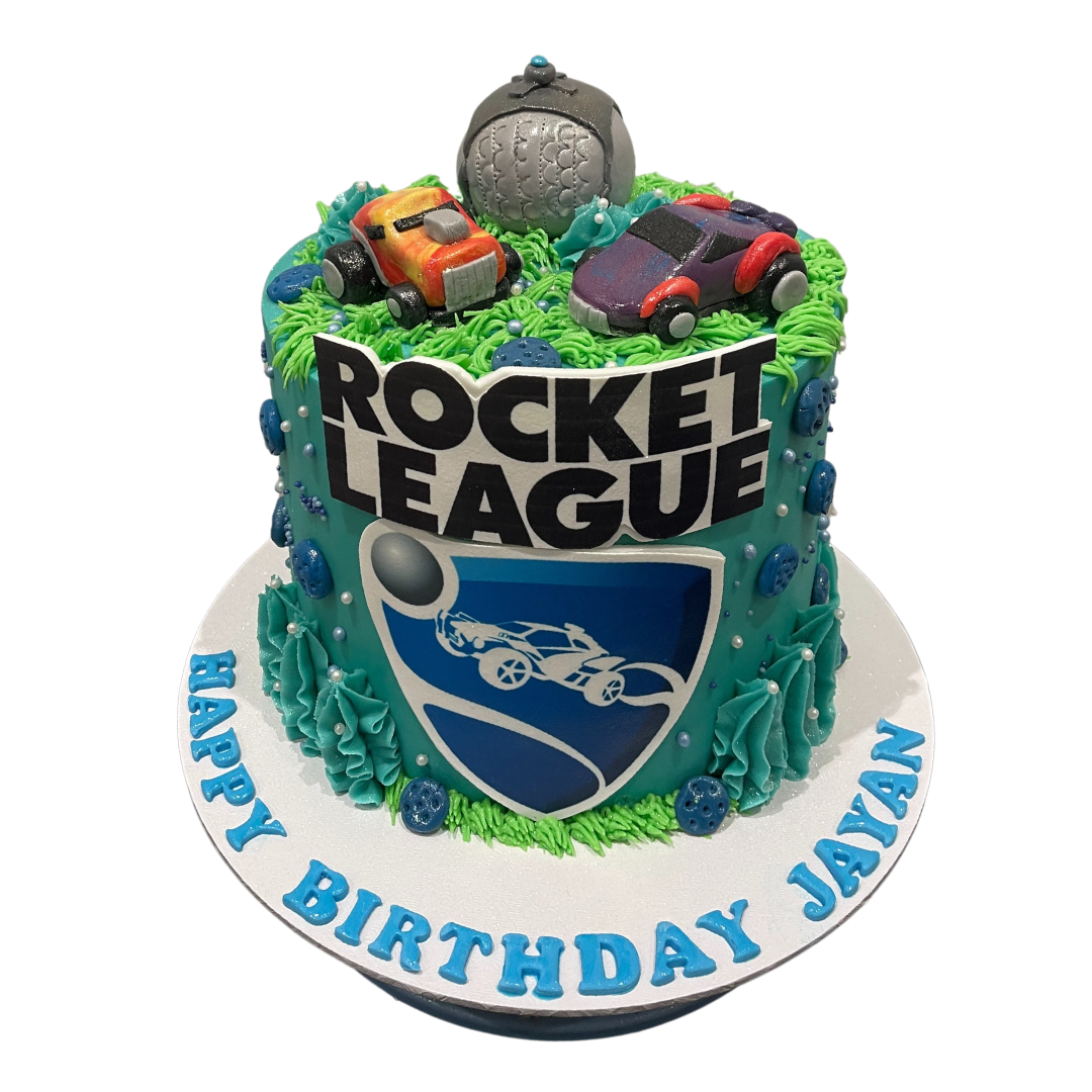 Rocket League Theme Cake | Farah's Dessert Heaven – FARAH'S DESSERT HEAVEN