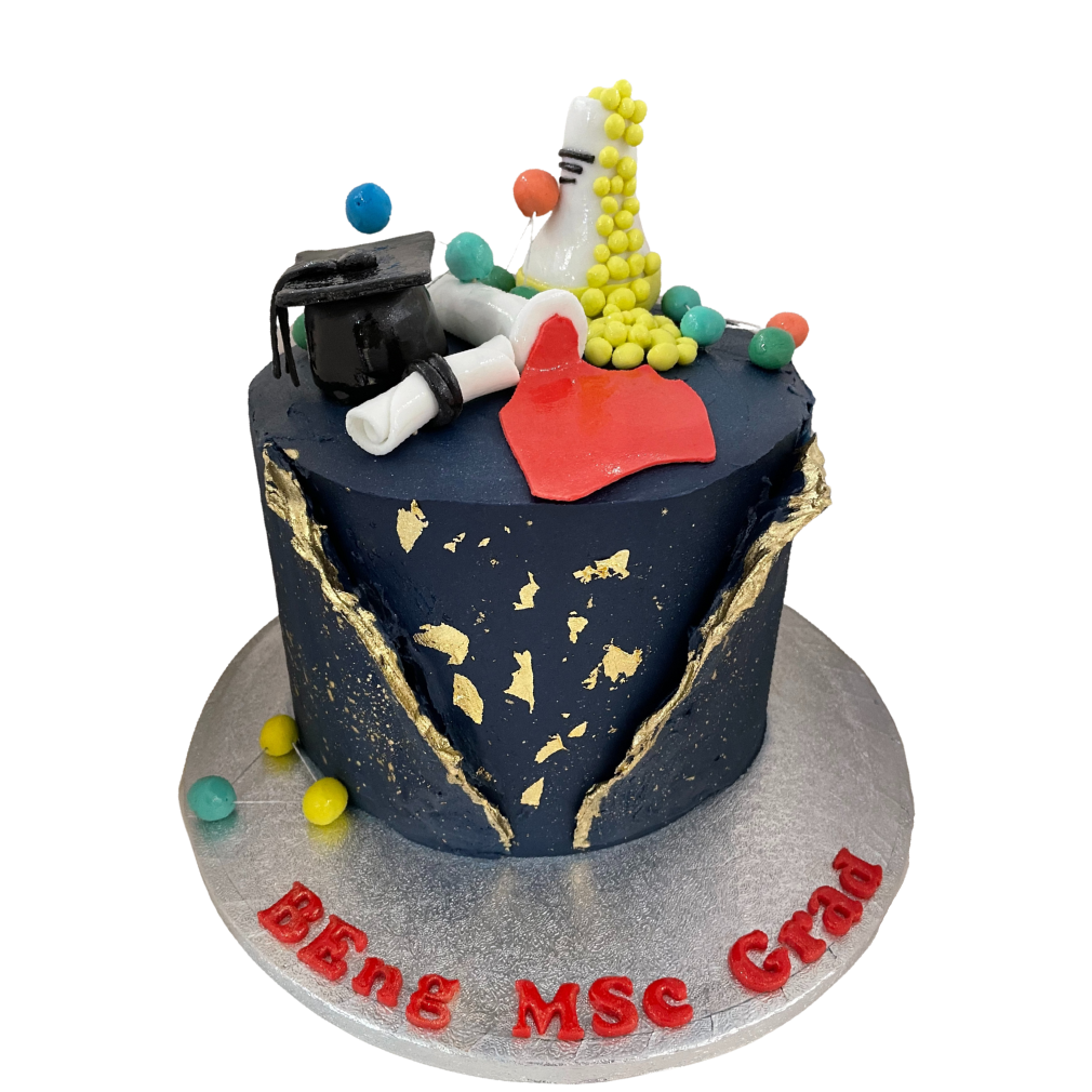 SCIENCE GRADUATION CAKE – FARAH'S DESSERT HEAVEN
